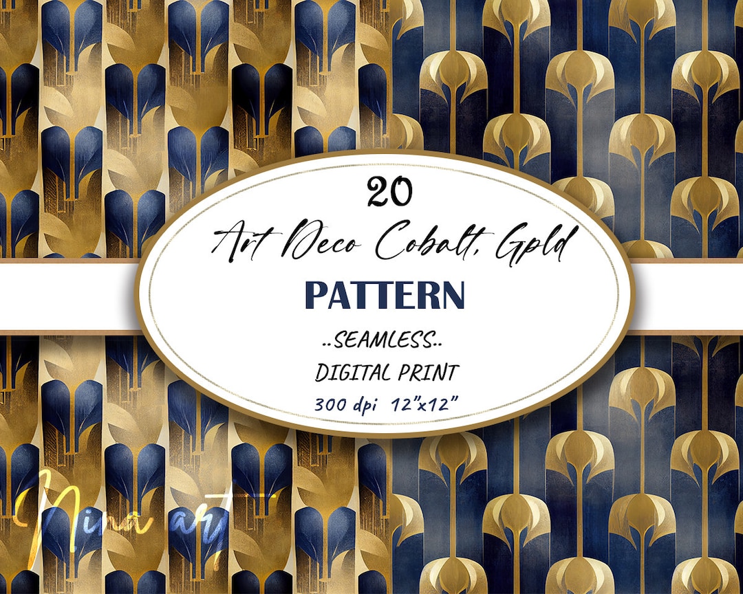 Art Deco Digital Paper, Scrapbook Paper Pack, Retro Art Deco Patterns ...