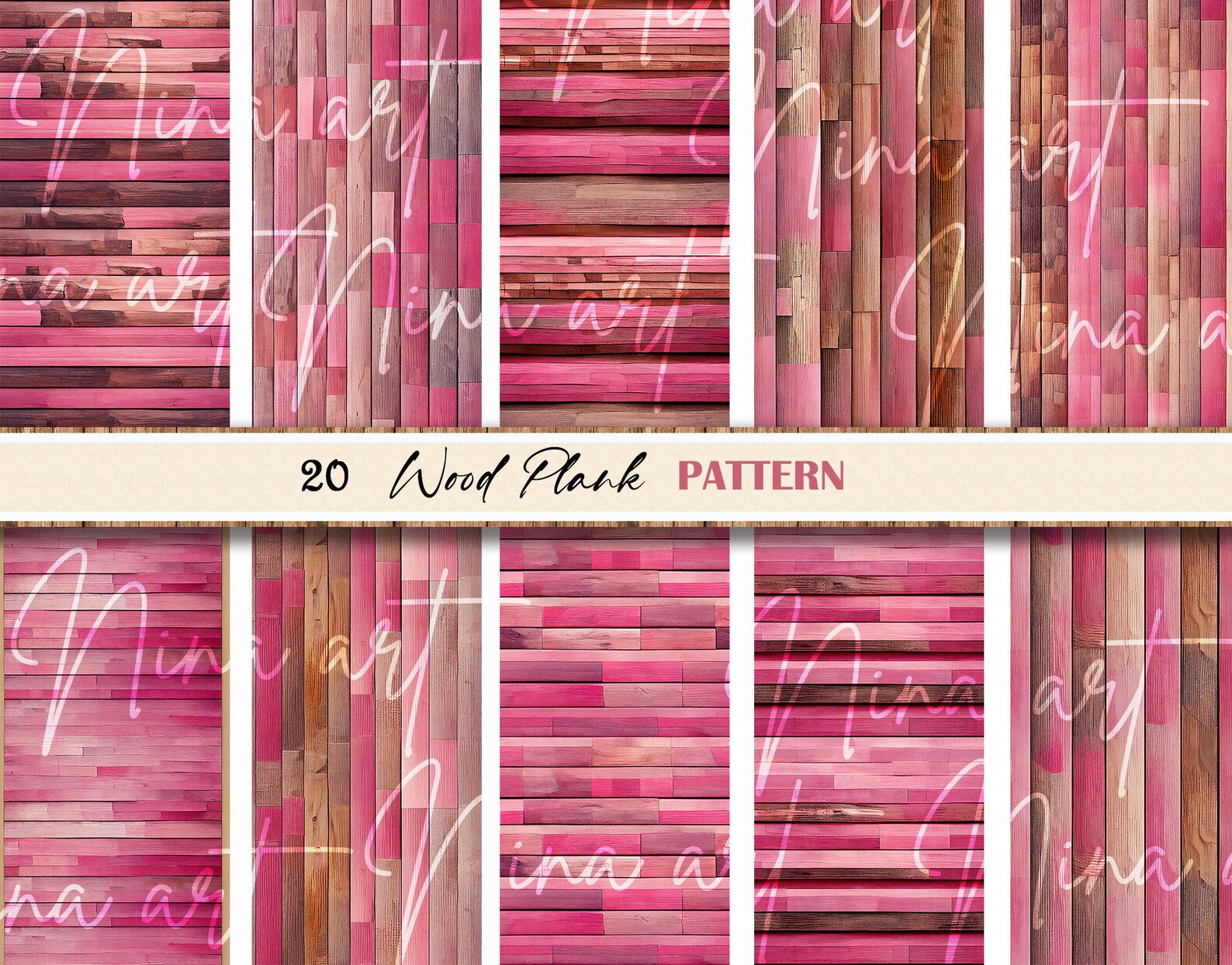 Pink Wood Texture Digital Paper, Rustic Planks (digital Download) - Etsy