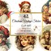 Watercolor Christmas Vintage Clipart, Painted Christmas Clipart ...