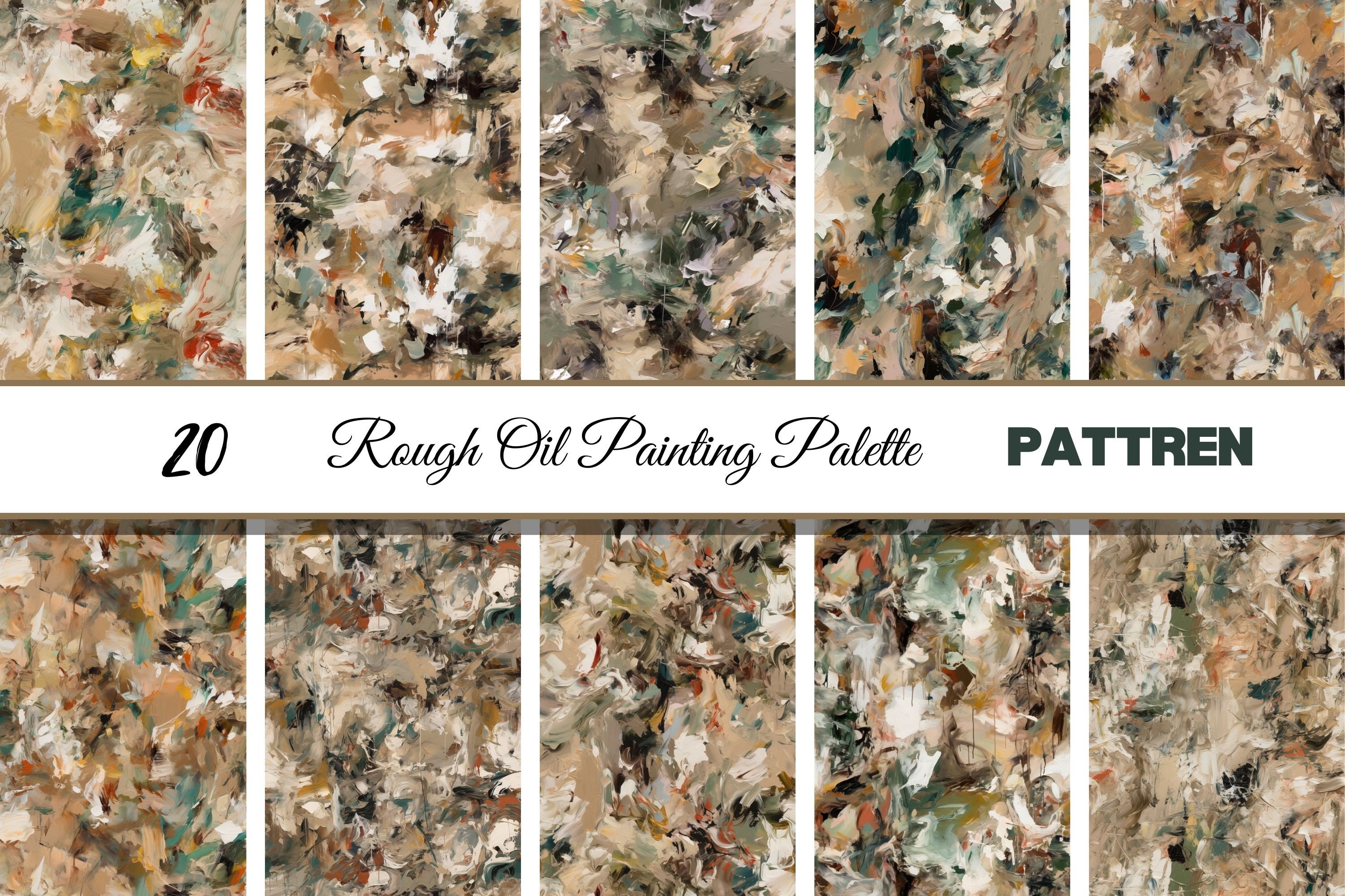 Abstract Digital Paper Rough Oil Pattern Unique and Earth Tone - Etsy