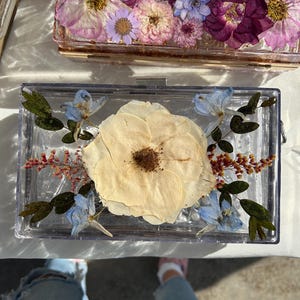 Real Dried Flower Resin Clutch – Spring Wedding Purse - Etsy