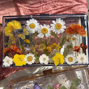Real Dried Flower Resin Clutch – Spring Wedding Purse - Etsy