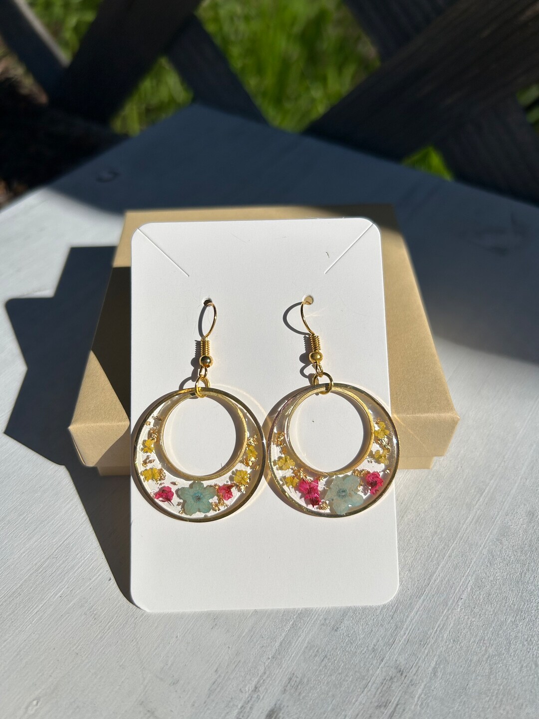 Nested Bloom Hoop Earrings - Etsy