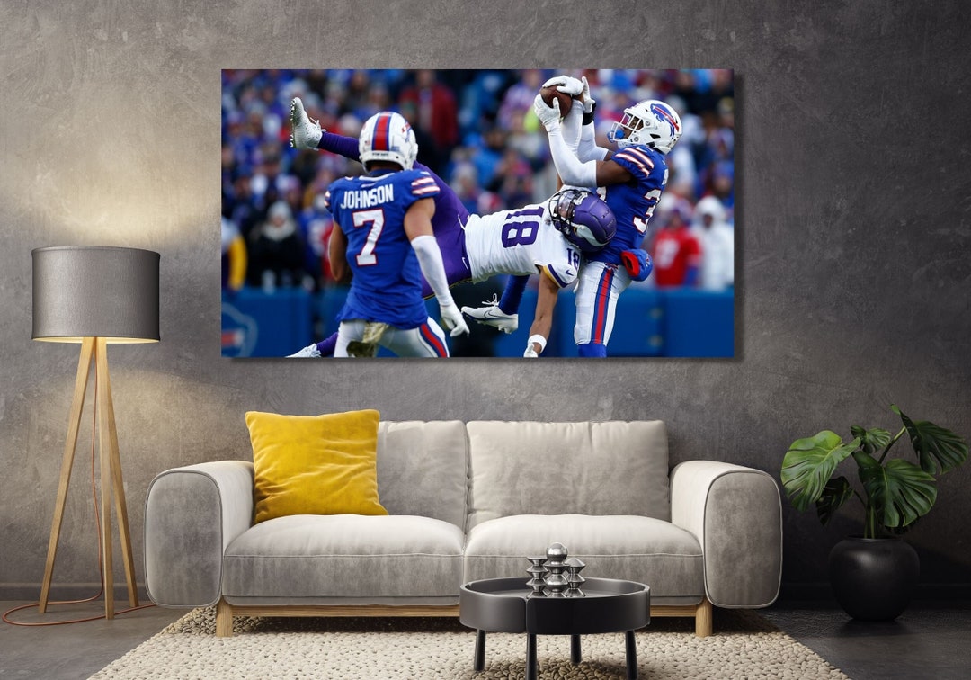 Justin Jefferson Ready to Hang Canvas Wall Art /poster Print 4th Down ...