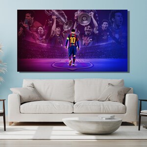 Lionel Messi Poster,lionel Messi Wall Art,lionel Messi Canvas Wall Art ...