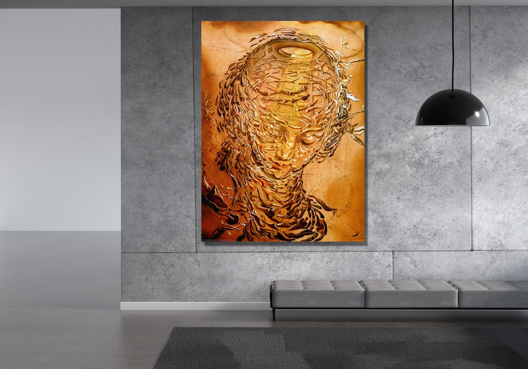 Salvador Dali Raphaelesque Head Exploding Canvas Wall - Etsy