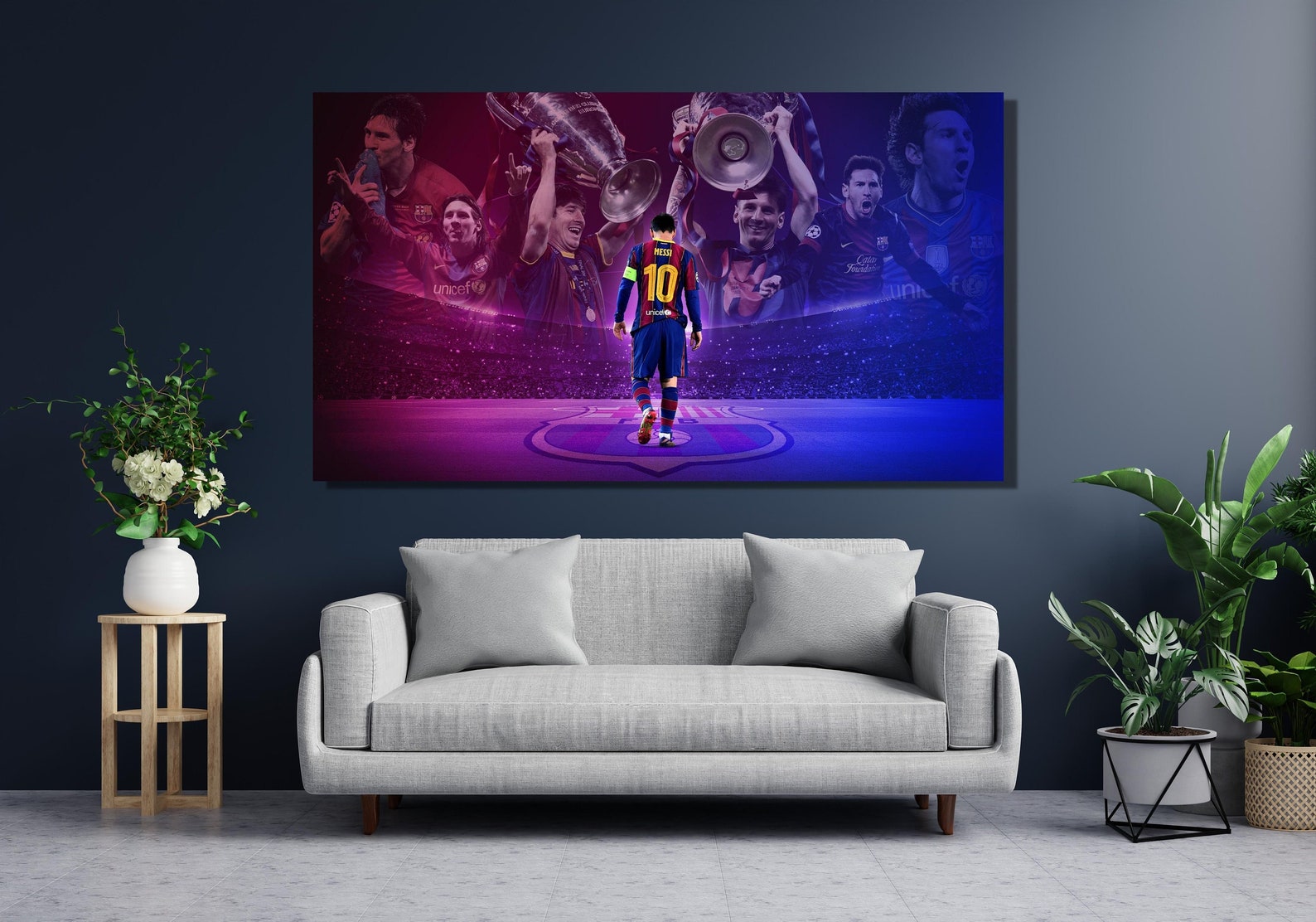 Lionel Messi Posterlionel Messi Wall Artlionel Messi Canvas - Etsy