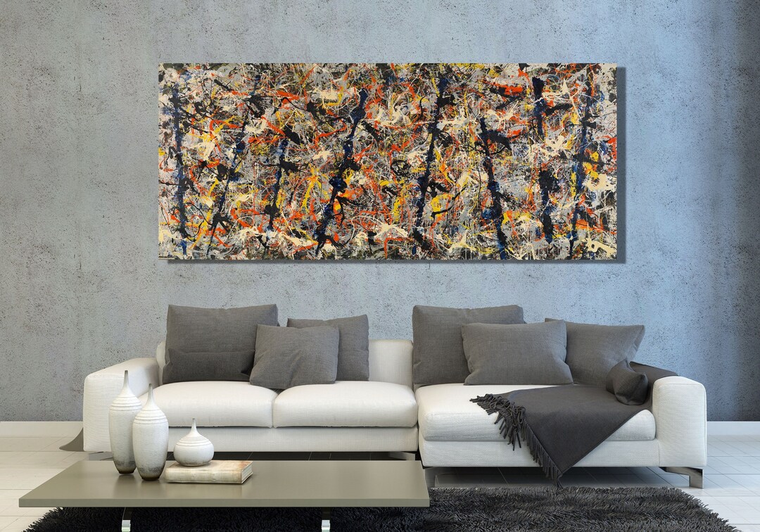 Jackson Pollock Extra Large Wall Art ,jackson Pollock Canvas Wall Art ...
