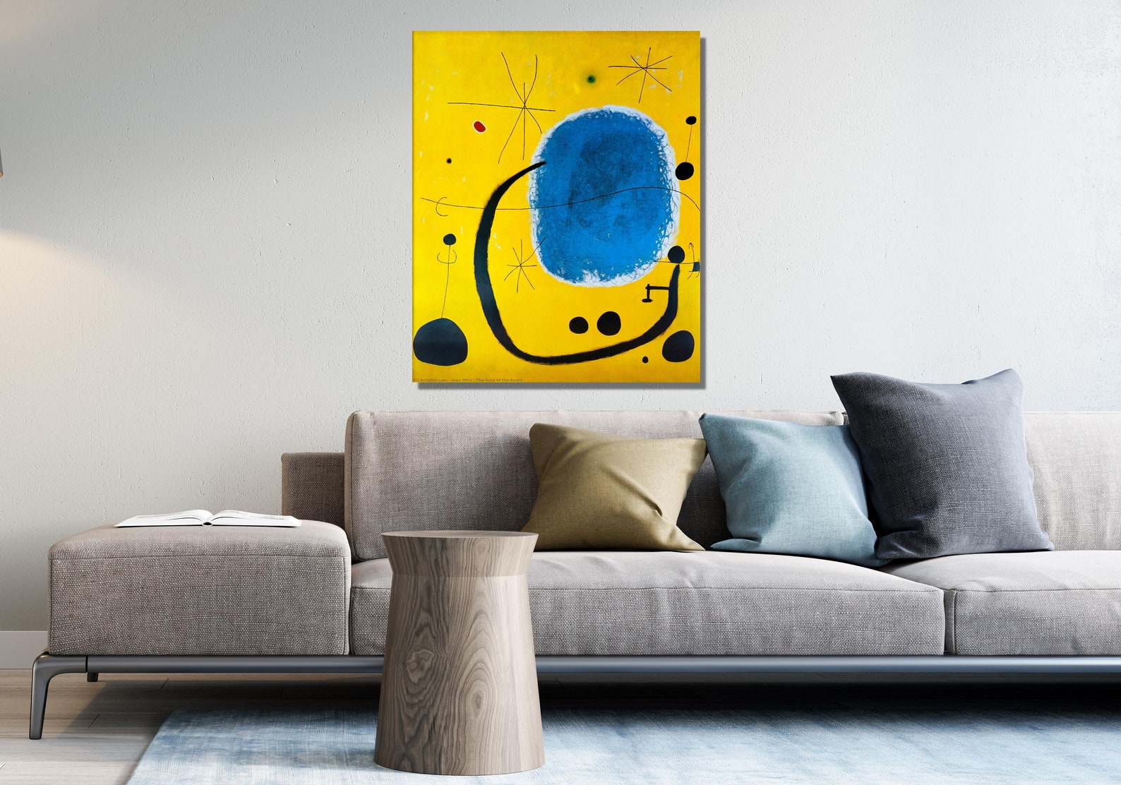 The Gold of the Azure 1967 by Joan Miro Exhibition Canvas Wall - Etsy