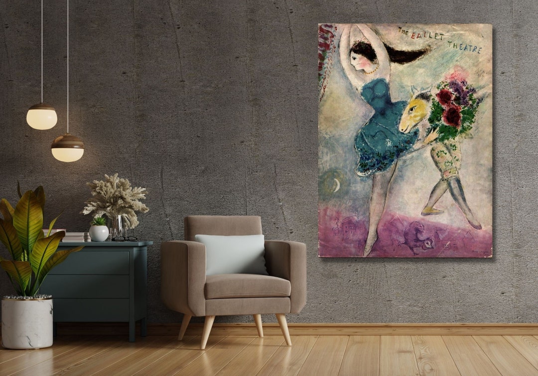 Marc Chagall 1945 the Ballet Theatre Magazine , Marc CHAGALL Canvas ...