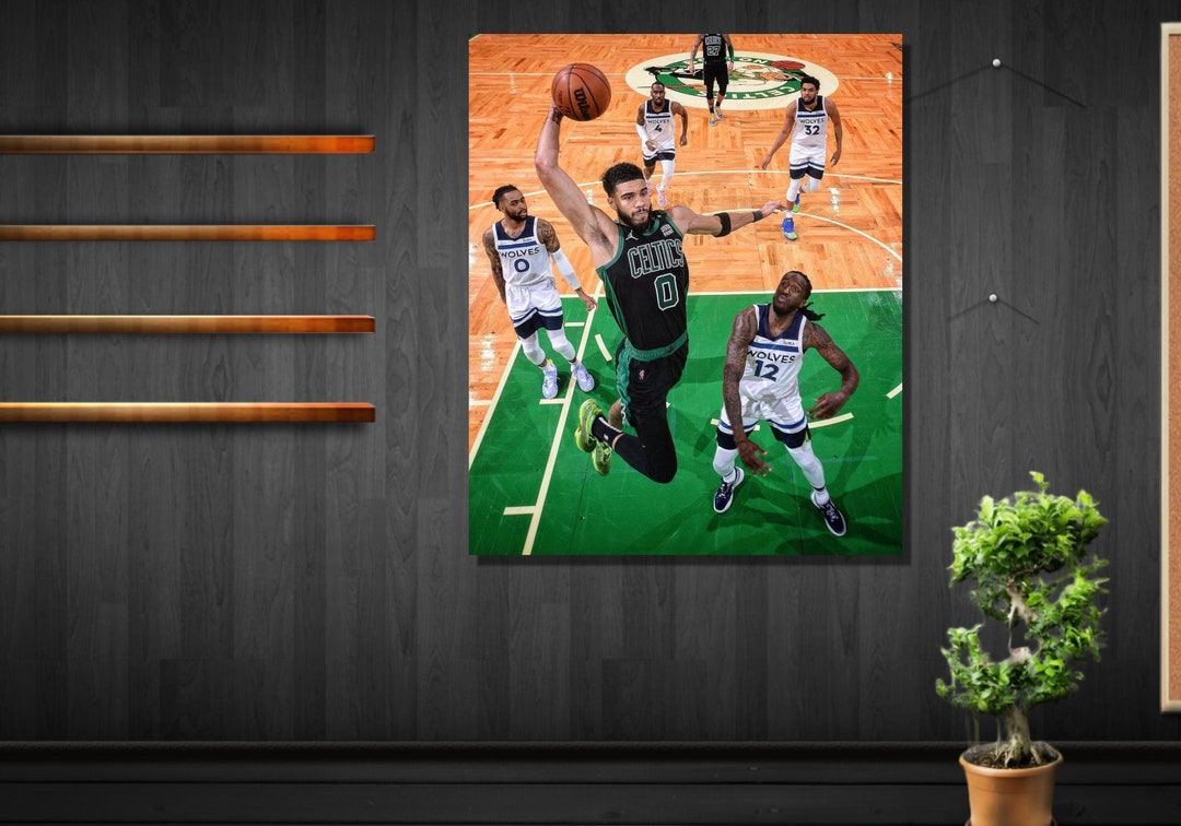 Jayson Tatum Canvas Wall Art,boston Celtics Poster,nba Fan Gift ,boston ...