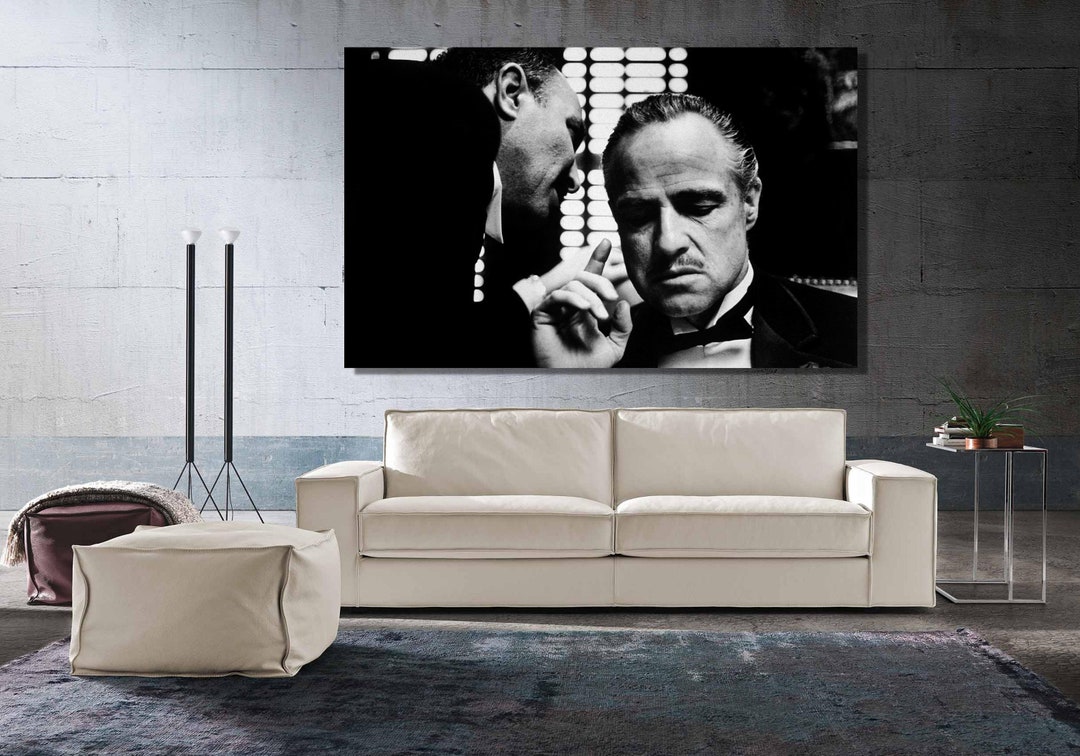 Marlon Brando Poster,godfather Canvas Wall Art,gdfather Poster ...