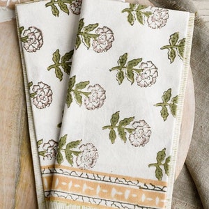 Printofab Hand Block Printed Napkins,cotton Linen Cloth Napkins,linen ...