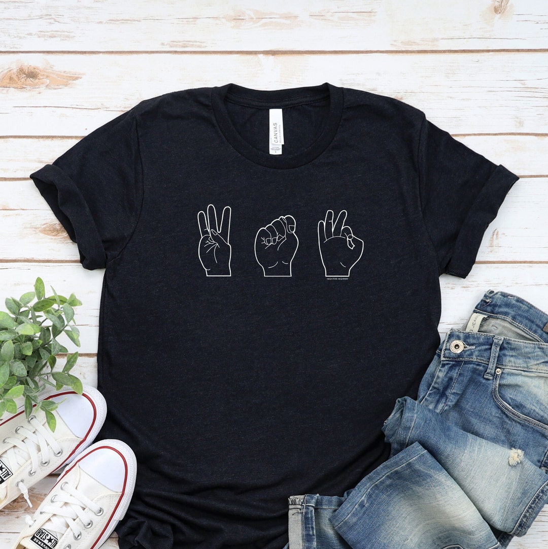 American Sign Language WTF, American Sign Language, Funny Tshirt, Funny ...
