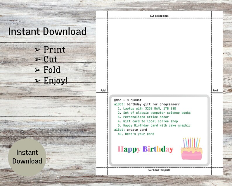 Printable Funny Birthday Card for a Geeky Developer Friend - Etsy