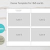Printable 5x7 and 4x6 Card Templates, Canva 5x7 and 4x6 Card Templates ...