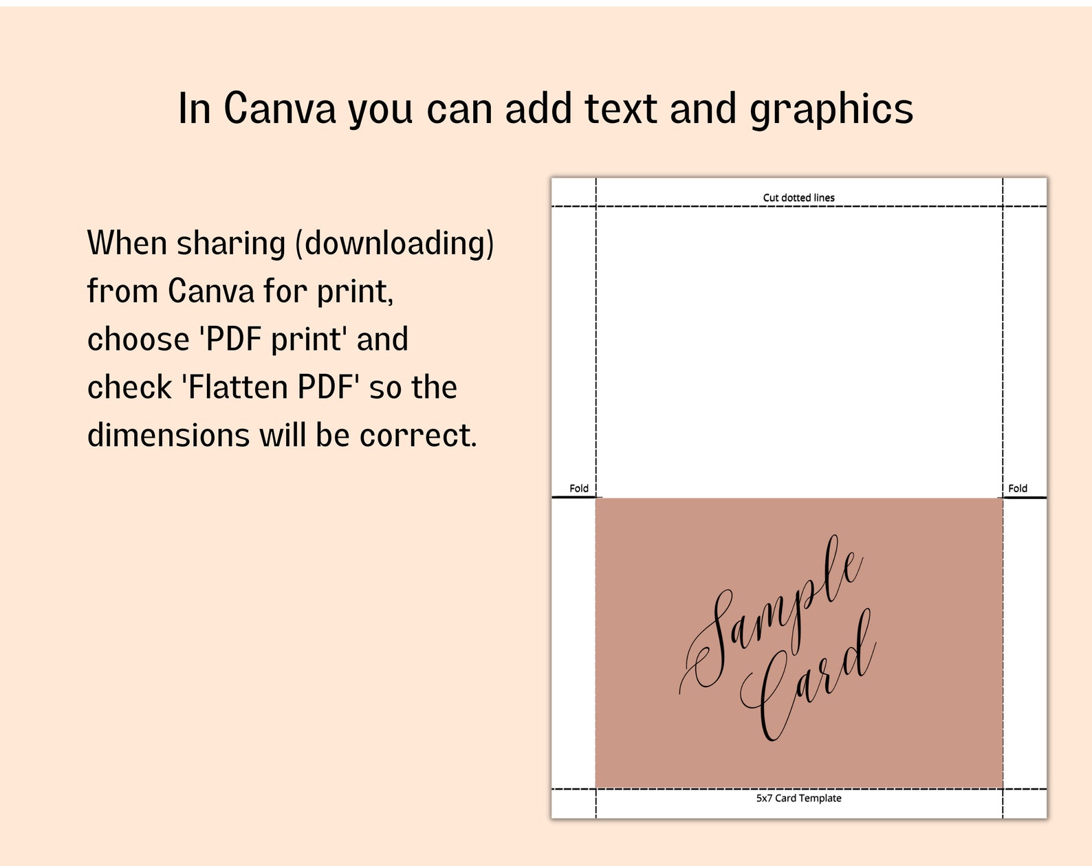 Printable 5x7 and 4x6 Card Templates, Canva 5x7 and 4x6 Card Templates ...