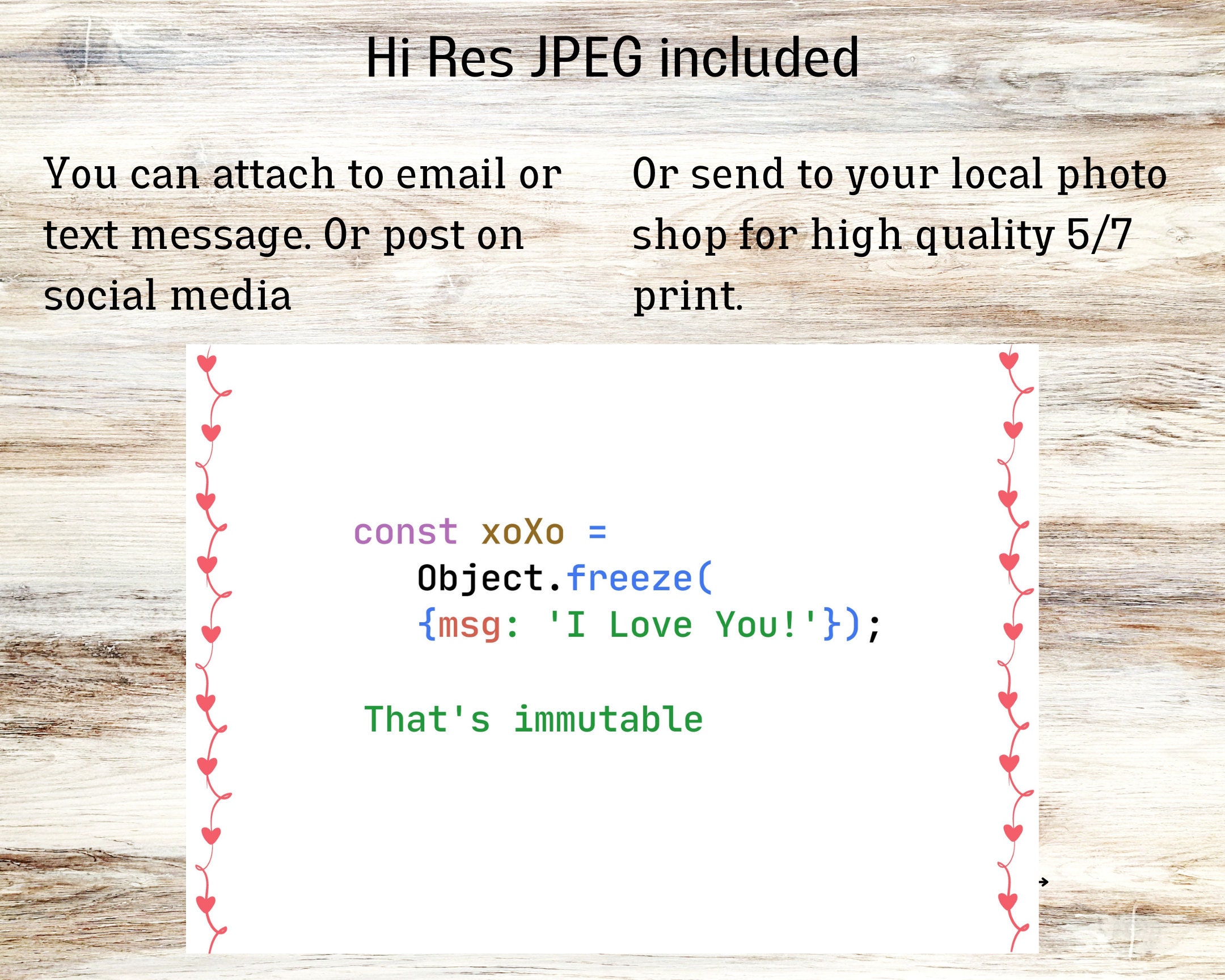 Printable Programmer Love Card, Valentine Card for Software Engineer, Geeky Romance Anniversary ...