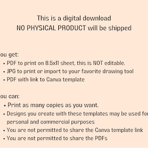 Printable Canva Template for 3x4 Cards, Index Card Template, Jot Card ...