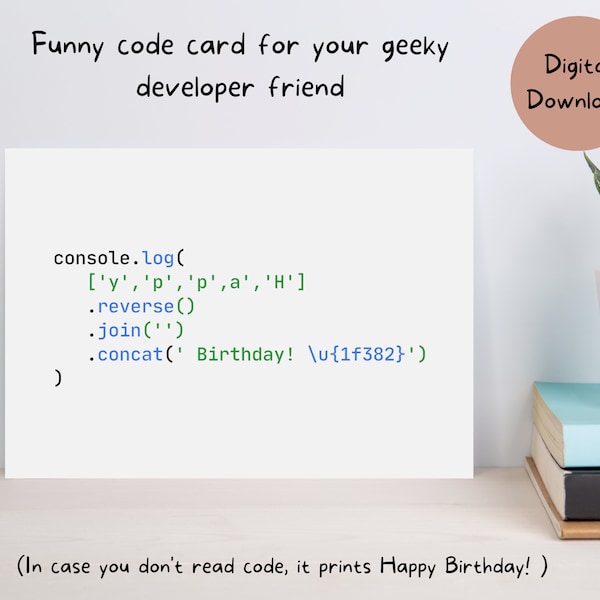 Developer Birthday Card - Etsy