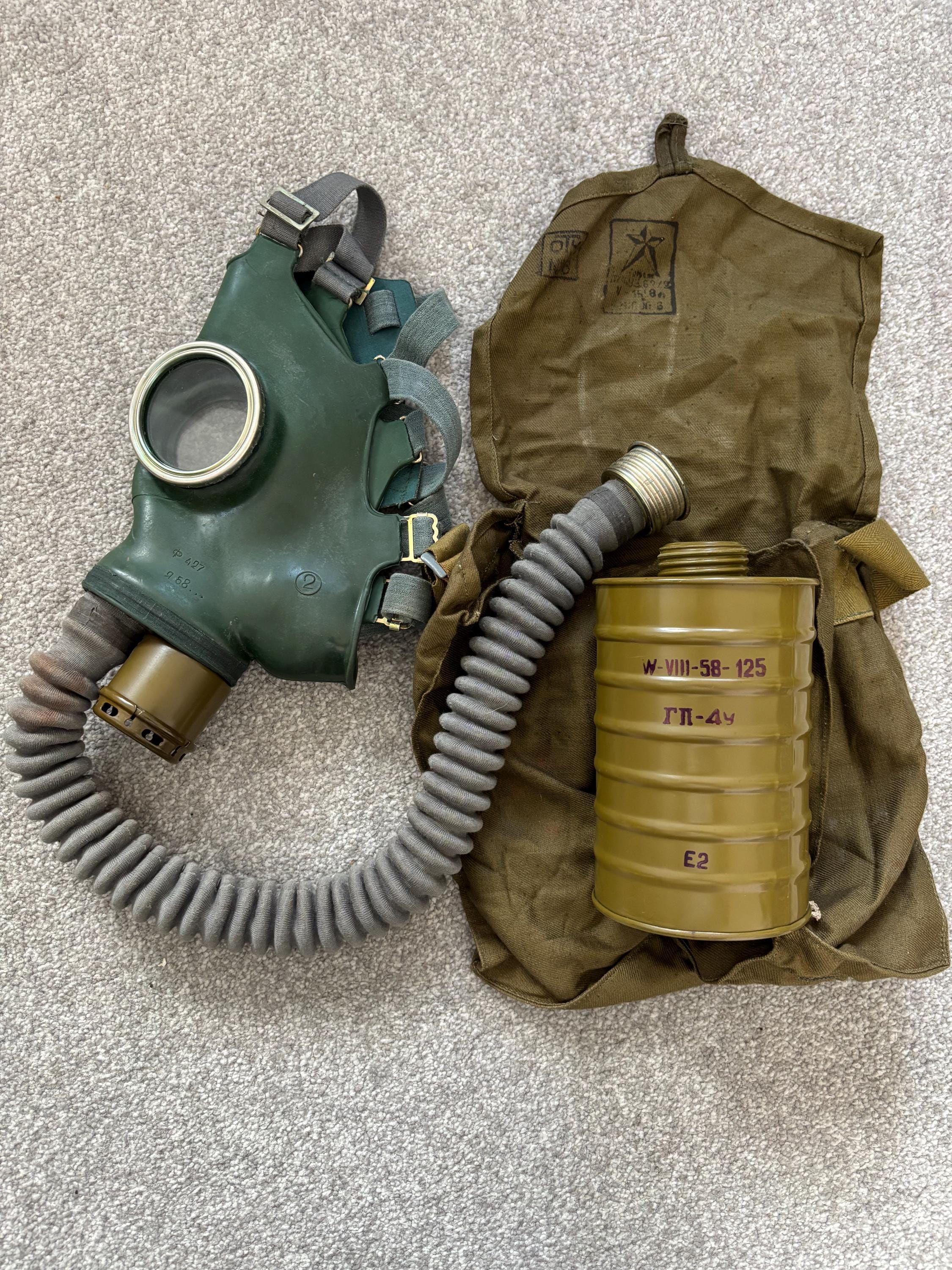 Cold War Gas Mask - Rare Vintage GP4U USSR Soviet Russian Respirator - Etsy