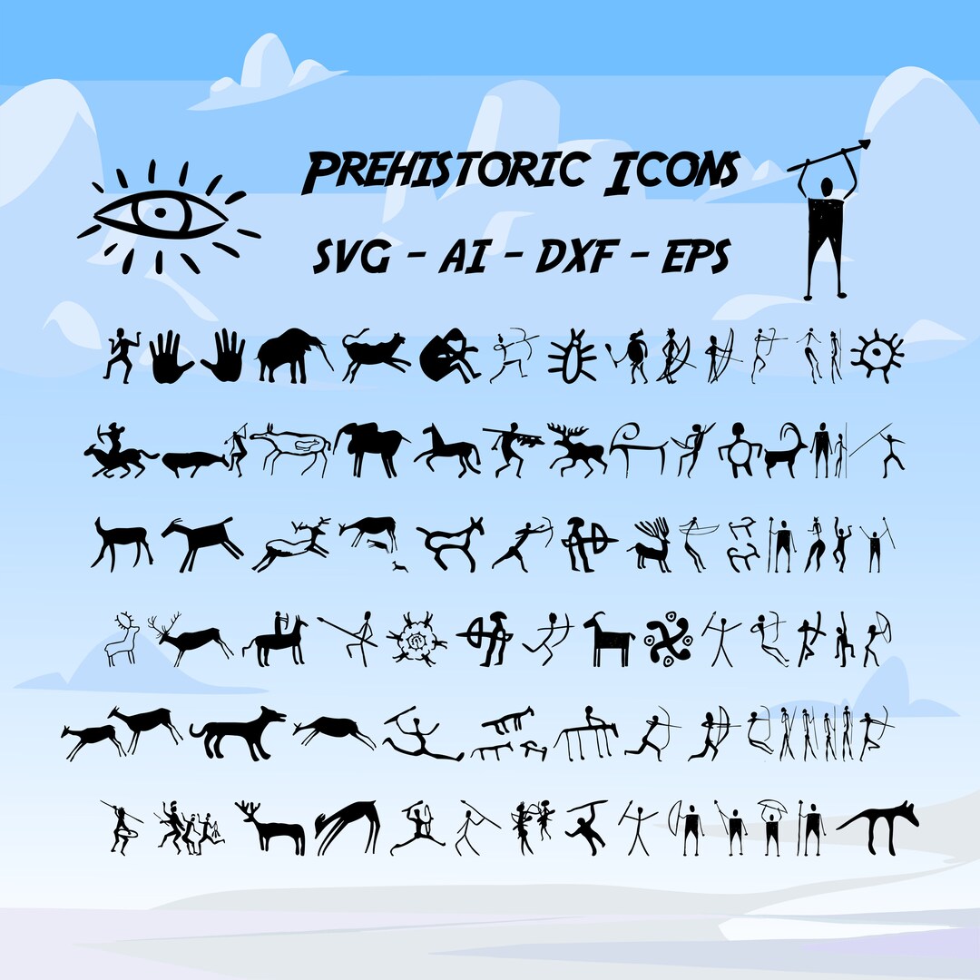 Prehistoric Illustration Bundle Prehistoric Animals Pack - Etsy UK