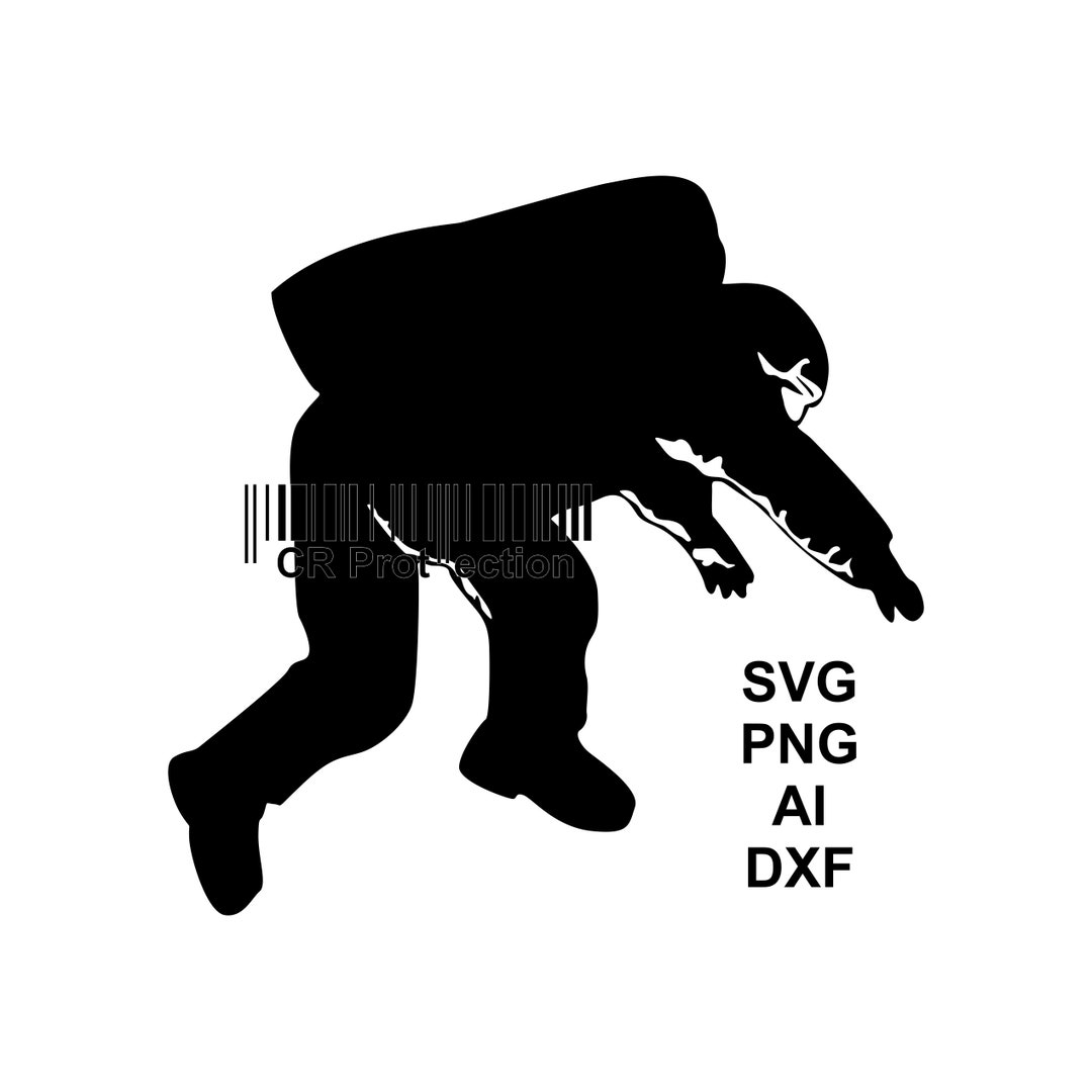 Astronaut Falling Clipart SVG PNG AI Dxf - Etsy