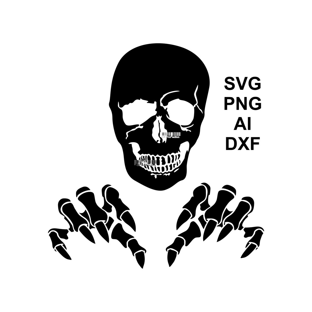 Skull Reaching Your Fingers to Get Bought, Skull Clipart Svg, Png, Ai ...