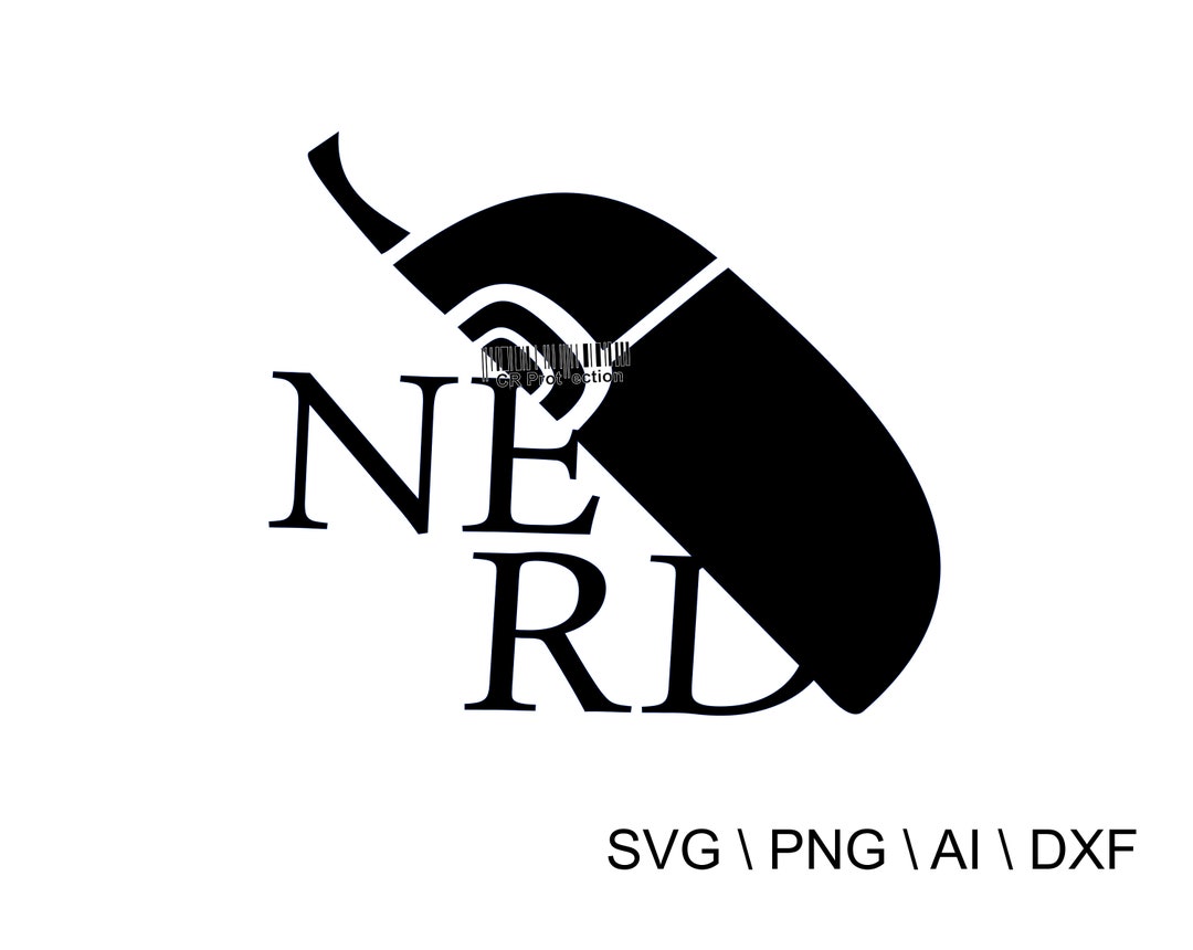 Nerd Geek Hat Logo Design T Shirt Print Vinyl Decal Svg, Png, Ai, Dxf ...