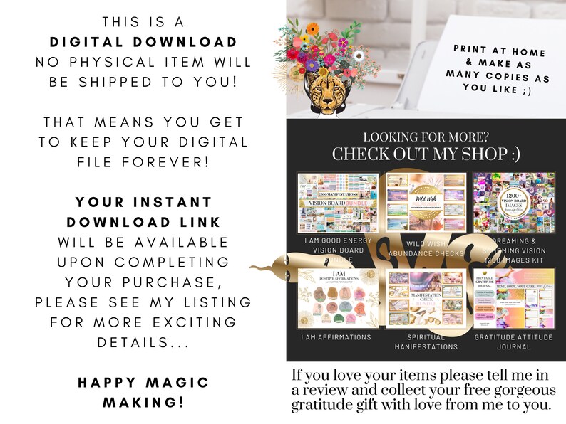 Witchy Vision Board Printable Witchy Cards Halloween Poster Season of ...