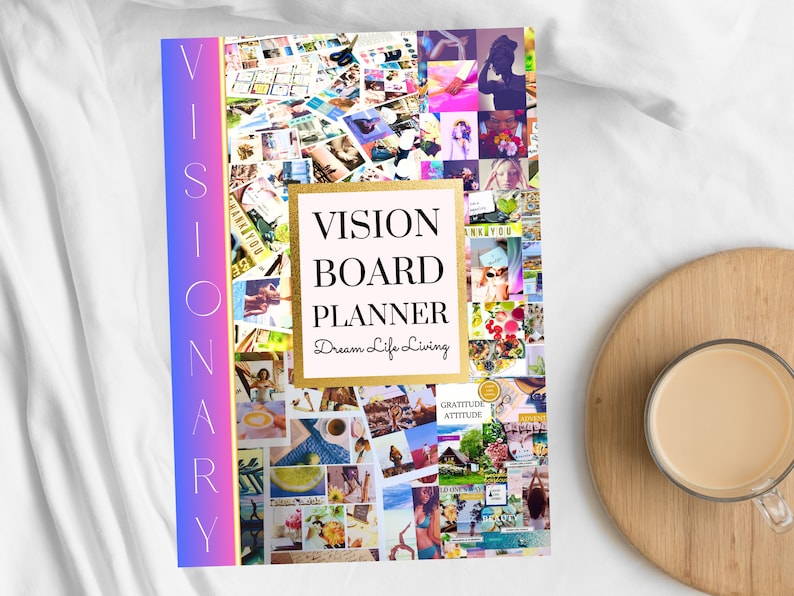 Vision Board Planner Digital Printable Journal Manifestation - Etsy ...