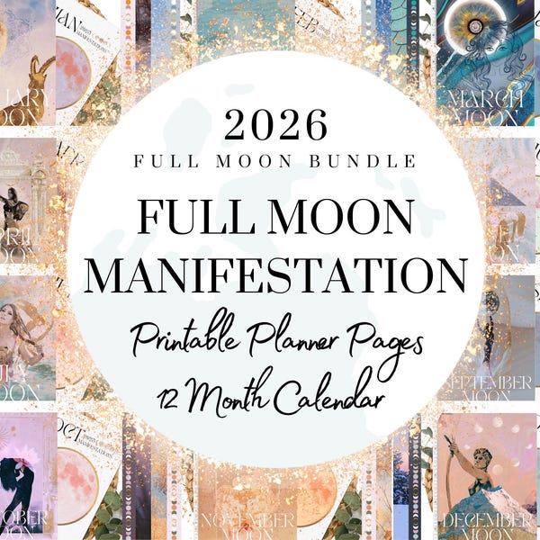 Moon Planner - Etsy