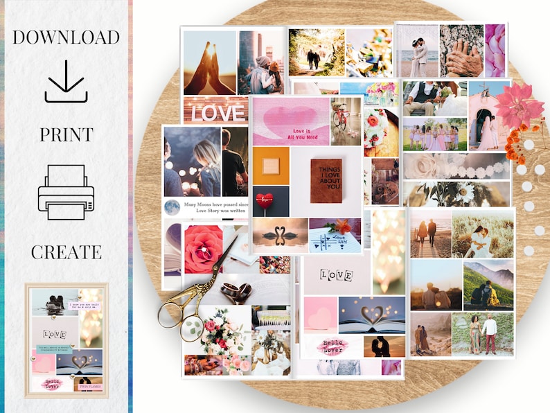 2024 Love Alignment Vision Board Bundle Manifest Happiness - Etsy Australia