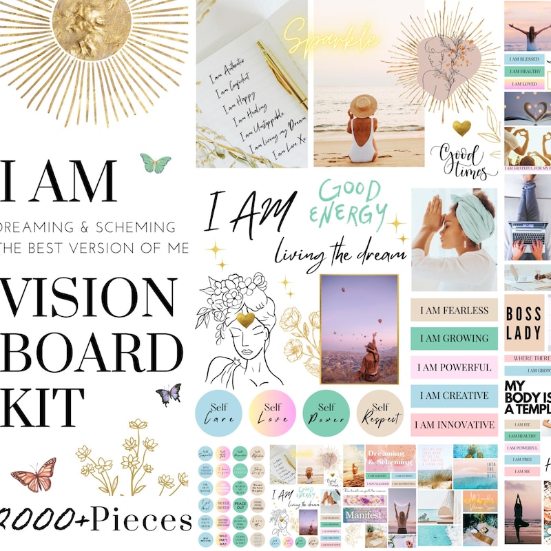 Pink Prints Vision Board - Etsy