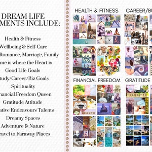 Vision Board Bundle Manifest New Beginnings Printable PDF Mood Board ...