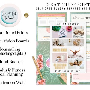 2026 Health Fitness Vision Board Goals Manifest Happiness Printable PDF ...