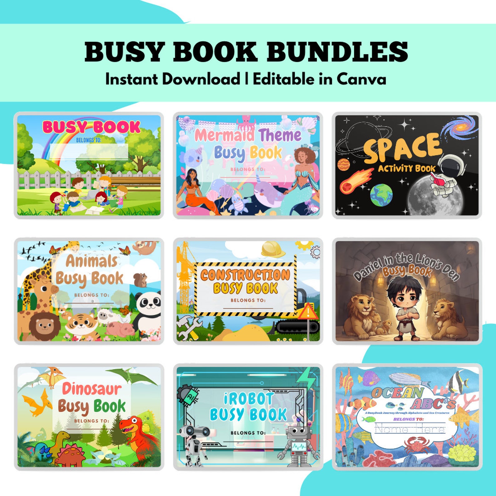 Ultimate Busy Book Bundle With Printable Activity Books Freebies - MRR ...
