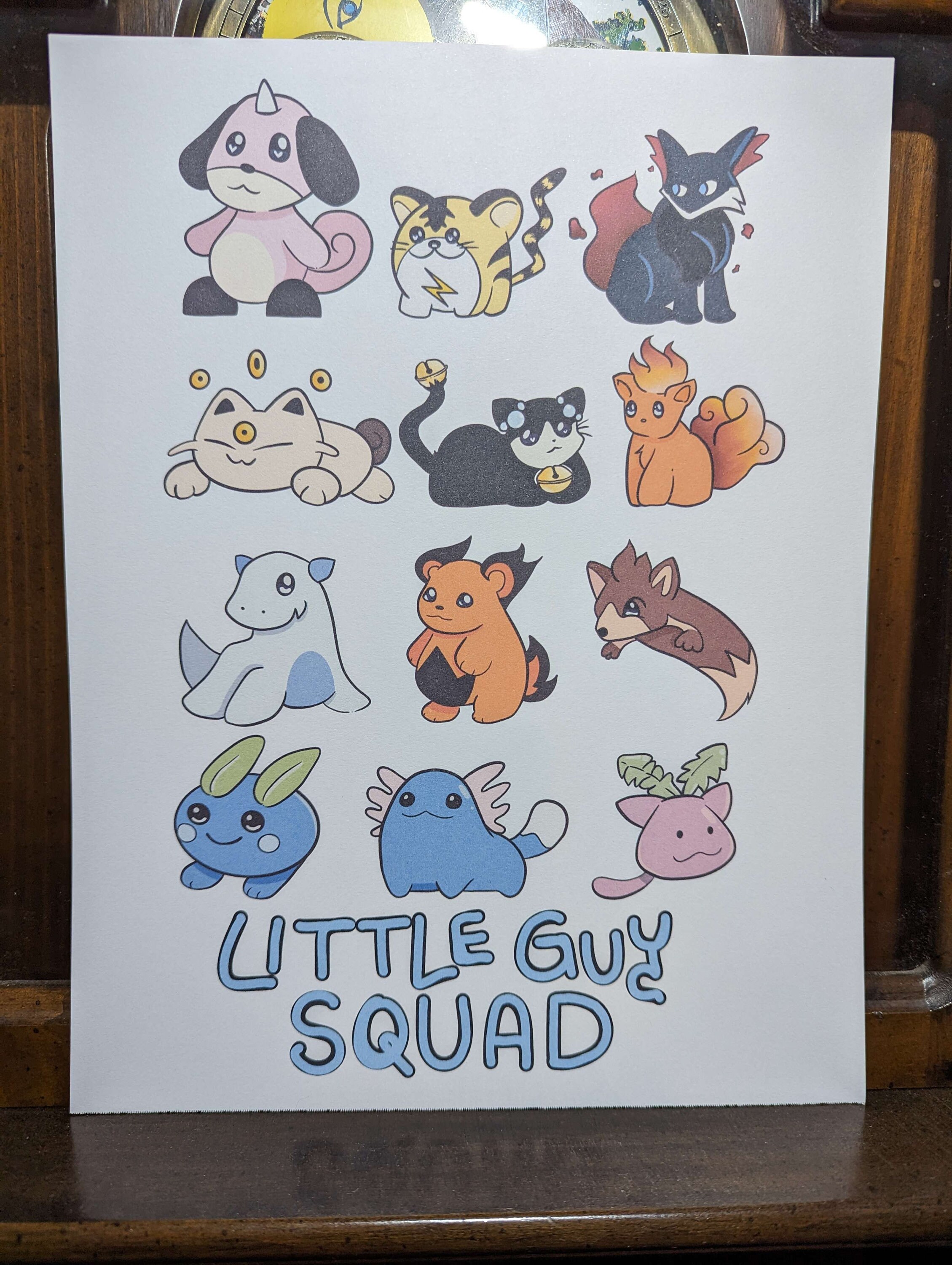 Little Guy Squad Beta Pokemon Cardstock Print - Etsy