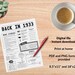Back in 1933 Poster - Digital Download/printable/90th Birthday Décor - Etsy