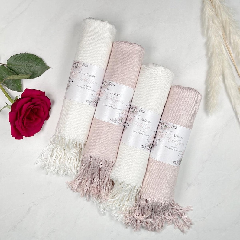 100 Pcs Bulk Pashmina Shawl, Personalized Shawl, Wedding Scarf ...