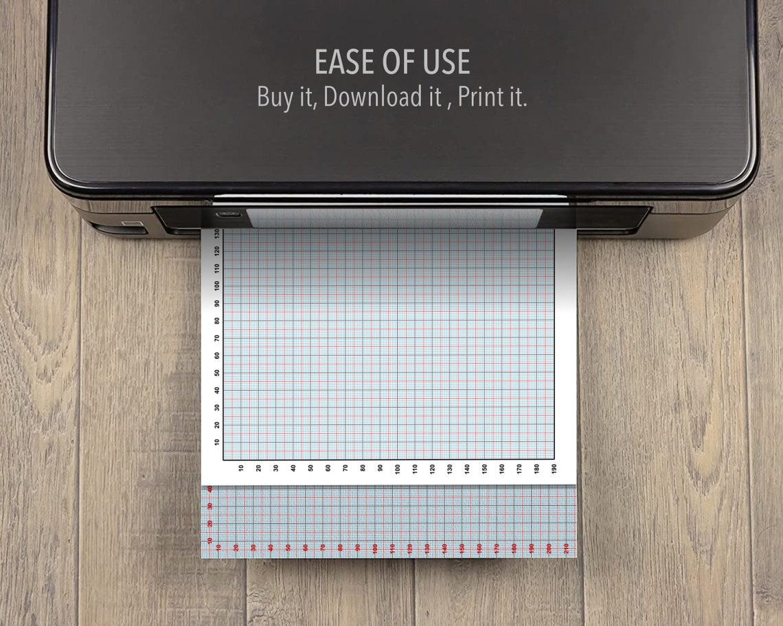Millimeter Graph Grid Paper Printable, Precision Technical Drawing ...