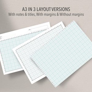Printable Graph Paper: Technical Drawing & Cross Stitch (a4/letter/a3 ...