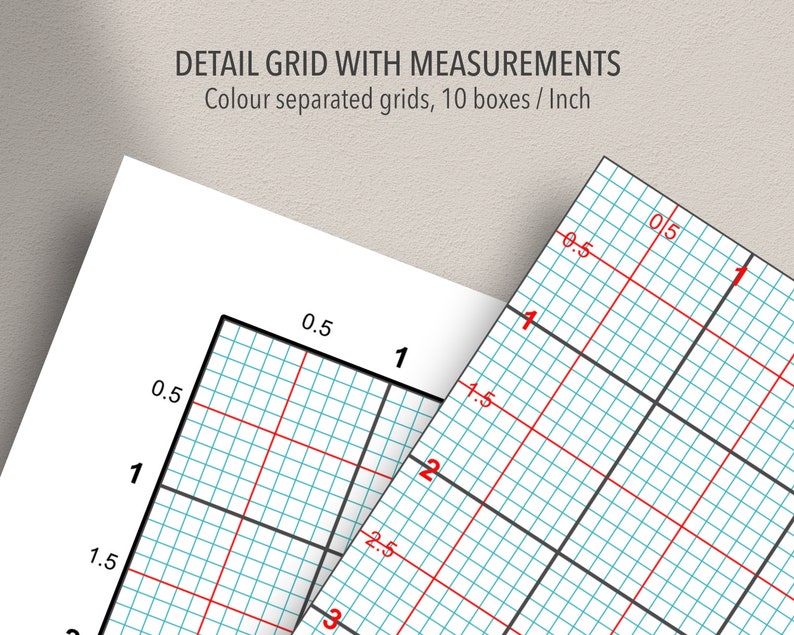 Printable Inch Graph Paper PDF for School, Math, Technical Drawing ...
