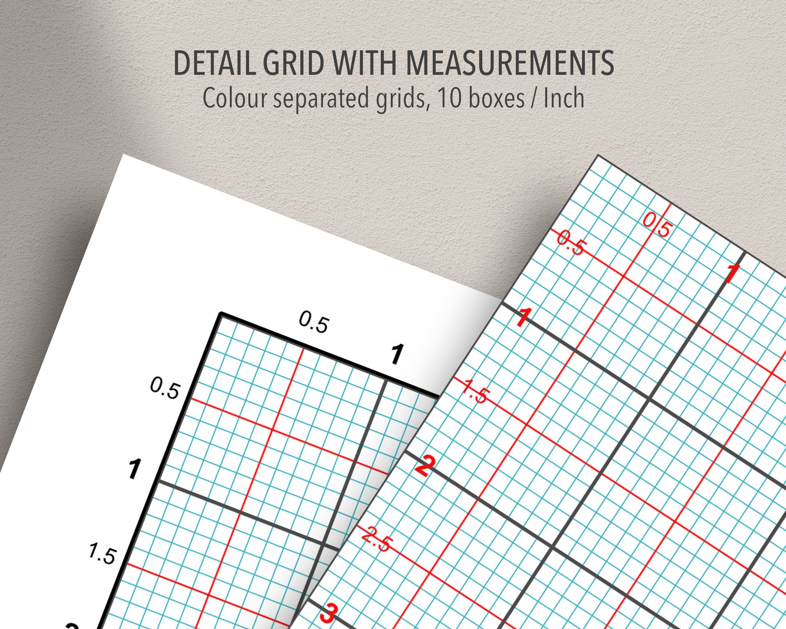 Printable Inch Graph Paper PDF for School, Math, Technical Drawing ...