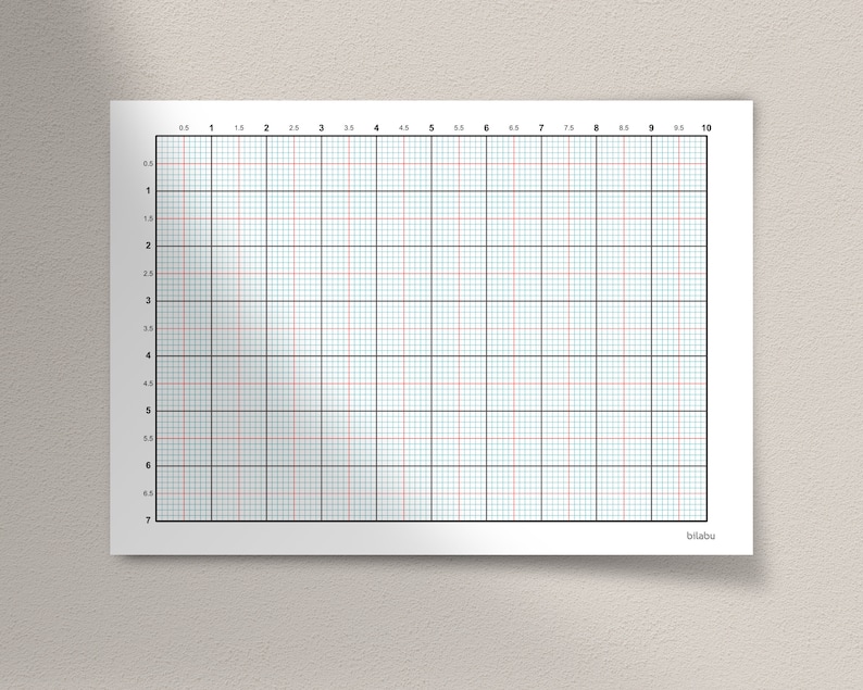 Printable Inch Graph Paper PDF for School, Math, Technical Drawing ...