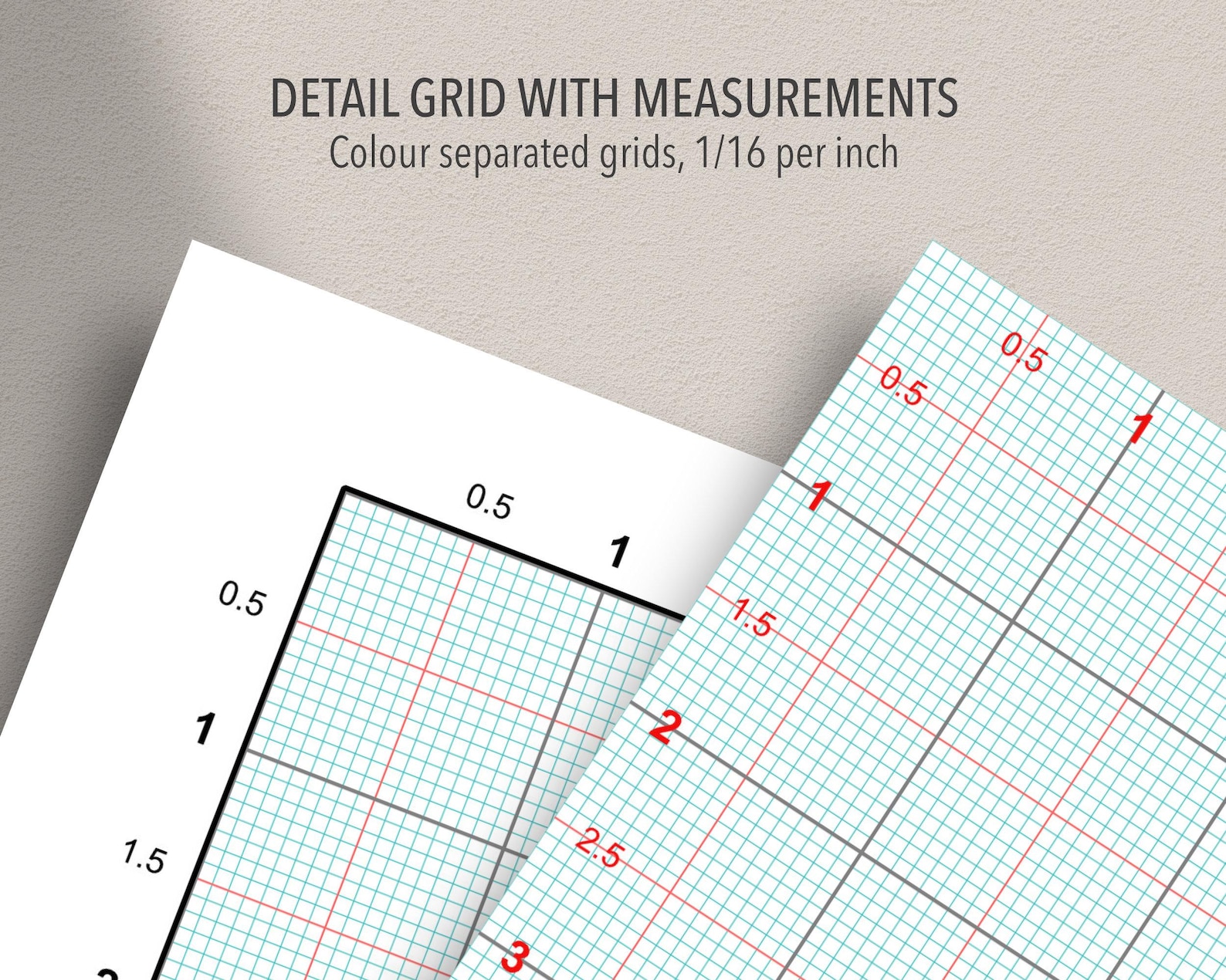 Printable Graph Paper: Technical Drawing & Cross Stitch (a4/letter/a3 ...