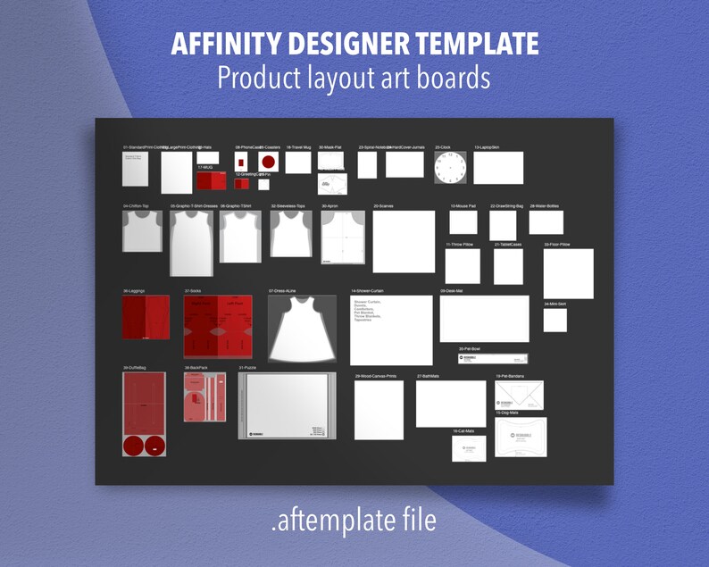 Affinity Designer Template for Redbubble Product Layout, Affinity Photo ...