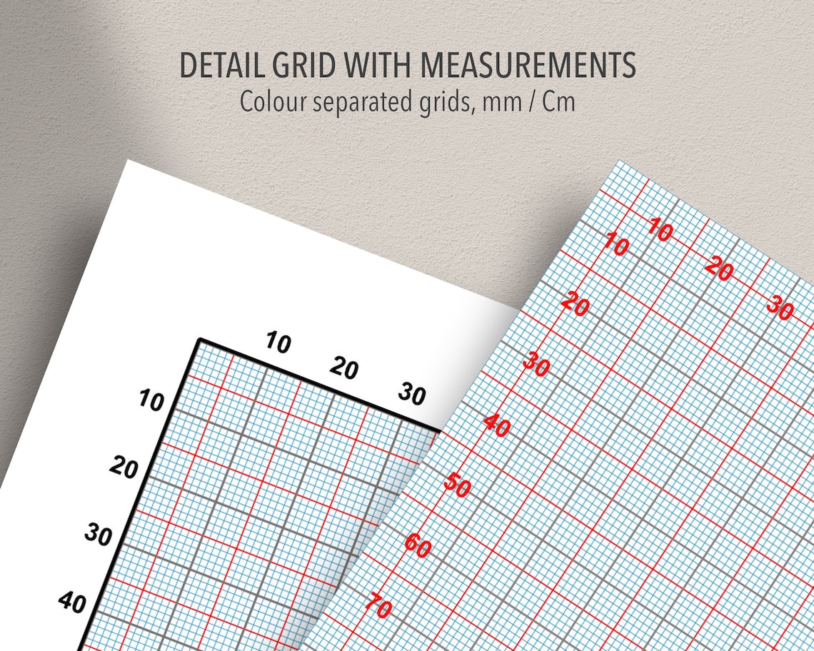 Millimeter Graph Grid Paper Printable, Precision Technical Drawing ...