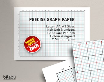 Perfectly Scaled and Precise Printable Graph Paper 14 Lines - Etsy