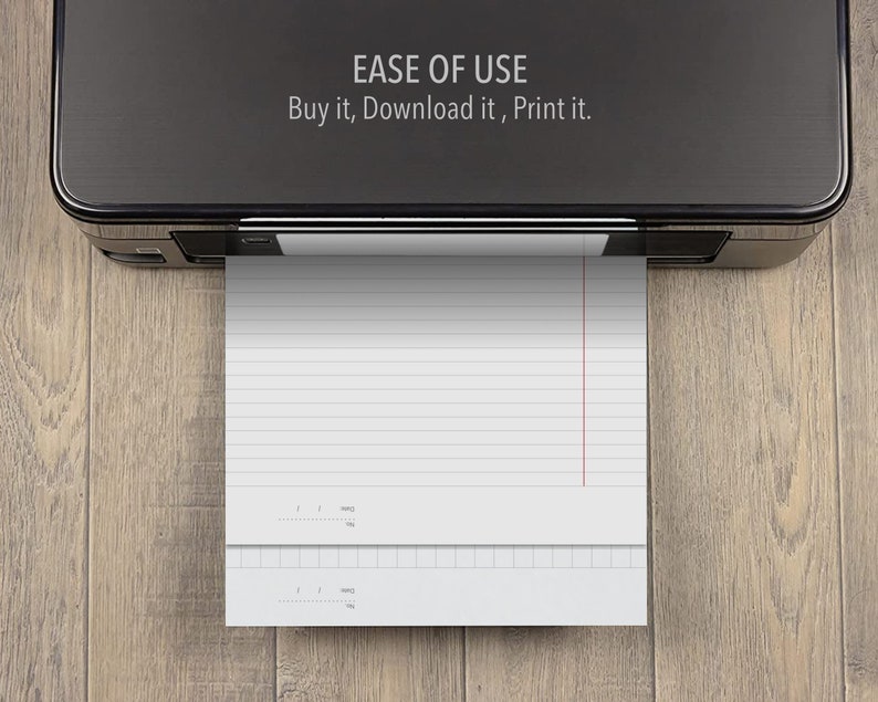 Printable Lined & Grid Paper | A4, US Letter (digital Download) - Etsy